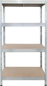 AR Shelving Kovový regál RIVET pozinkovaný, 4 police, 300 kg, 180 x 90 x 45 cm