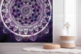 Malvis ® Tapeta Fialová mandala Vel. (šířka x výška): 216 x 140 cm