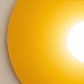 Žluté kovové nástěnné svítidlo ø 50 cm AKE – Thoro