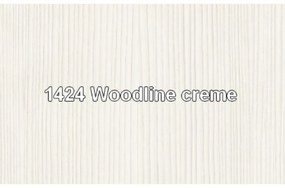 Dvoudveřová skříň 2D2S, woodline krem, TIFFY 02