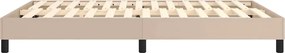 Rám postele s boxspringem cappuccino 140x200 cm umělá kůže 3120705
