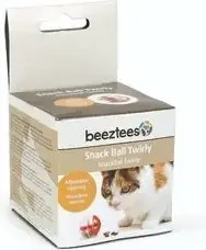 Beeztees Twirly Míček na pamlsky pro kočky plastový červená 5.5cm
