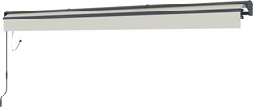 Elektrická markýza s LED osvětlením BestBerg BBSU-EL495BG / 495 x 300 cm / béžová