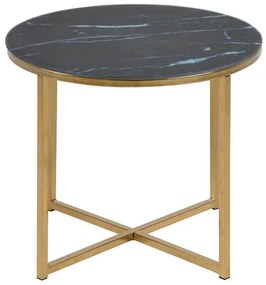 Alisma příruční stolek černý Ø50 cm