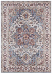 Nouristan - Hanse Home koberce Kusový koberec Asmar 104002 Cyan/Blue - 80x200 cm