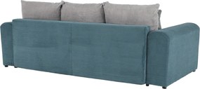 Extra prostorná pohovka, modrá / mentolová / světle šedá, Gilena BIG SOFA