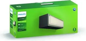 Philips Stratosphere 4,5W antracit / Venkovní nástěnné svítidlo / LED