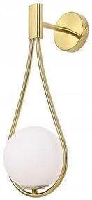 Nástěnná lampa Ball 40 cm zlatá
