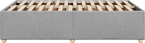 Rám postele bez matrace světle šedá 120 x 200 cm textil 3284722
