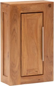 furniture-nabytek.cz - Koupelnová sada Osvaro akácie - Stříbrné kovové úchytky