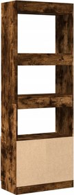 Skříň highboard kouřový dub 63 x 33 x 180 cm kompozitní dřevo 3309604