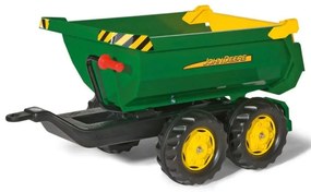 Sklápěcí traktorový návěs Rolly Toys John Deere Halfpipe zelený