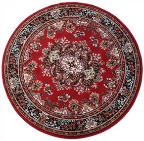 Kusový koberec Escape kruh 510480 červená Varianta: Kruh 160 cm průměr