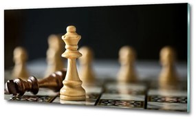 Wallmuralia Foto obraz skleněný horizontální Šachy 100x50