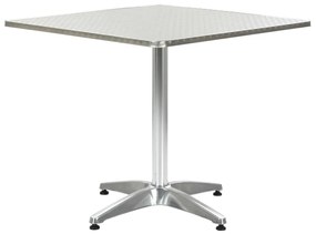 Zahradní stůl Young - stříbrný | 80x80x70 cm