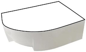 Ravak Vanové panely - Čelní panel k vaně Rosa 95, 1500 mm, pravý, bílá CZ56100A00