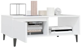 vidaXL Marketos Konferenční stolek bílý 90 x 60 x 35 cm dřevotříska