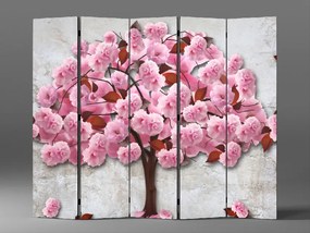 Liox Paraván pohádkový růžový strom Rozměr: 225 x 180 cm