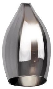 Azzardo - Náhradní sklo k lustru IZZA pr. 13 cm šedá 8590828235651