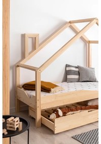 Adeko Dětská postel domeček Luna A Velikost postele: 200x80 cm Barva: dekor přírodní dřevo přírodní