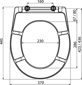 Alcadrain WC sedátko Duroplast - A601