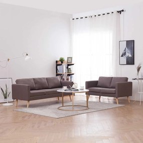 2dílná sedací souprava textilní taupe 276858
