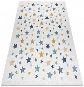 Dětský kusový koberec Hvězdičky krémový 140x190cm