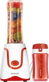 SENCOR SBL 2214RD červeno bílá / Stolní Smoothie mixér / 500W / 0.6L /