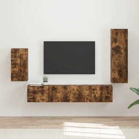 Sestava TV skříněk 4 ks Kouřový dub Kompozitní dřevo 3409011