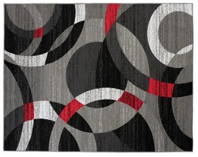 Kusový koberec PP Alex šedočervený 160x229cm