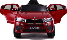 LEAN CARS Elektrické auto BMW X6 SUV červené lakované LED MP3