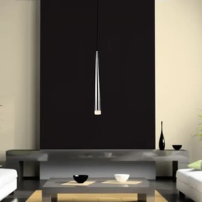 Minimalistické svítidlo Stylo 1 chrom