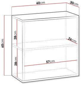 Stěna do obývacího pokoje RIONATA 1 - dub wotan / bílá