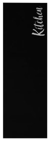 Černý běhoun Zala Living Cook &amp; Clean Simple Kitchen, 50 x 150 cm