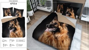 Detexpol Bavlněné ložní prádlo 220x200 Ovčí kůže černá béžová 4713 A Holland Natura 69