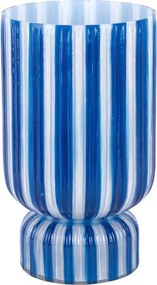 Modrá skleněná váza (výška 26 cm) Rayado Retro – PT LIVING