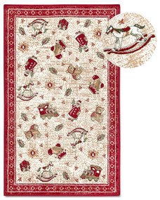 Červený koberec s vánočním motivem s příměsí bavlny 50x80 cm Toy's Delight Red Christmas – Villeroy&amp;Boch
