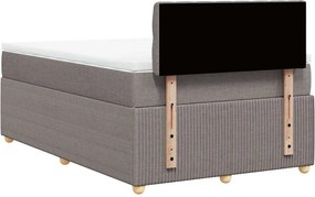 Box spring postel s matrací taupe 120x200 cm textil 3287434