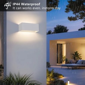 Brilagi - LED Venkovní nástěnné svítidlo DONNANI LED/7W/230V 20 cm bílá IP44