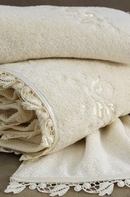 Soft Cotton Luxusní ručník NAKKAS 50x100 cm Bílá, 580 gr / m², Česaná prémiová bavlna 100%