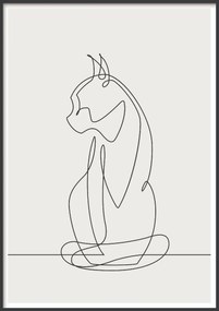 DecoKing - Nástěnný plakát - Sketchline - Cat