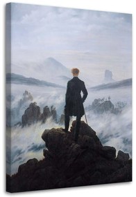 Gario Obraz na plátně Poutník nad mořem mlhy -  Caspar David Friedrich, reprodukce Rozměry: 40 x 60 cm