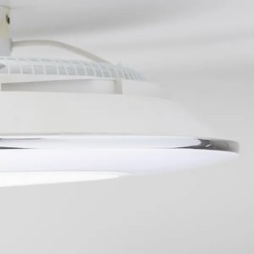 Brilagi - LED Stmívatelné svítidlo s ventilátorem AURA LED/38W/230V bílá + DO