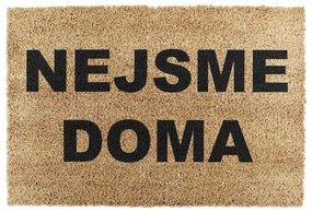 Rohožka z kokosového vlákna 40x60 cm Nejsme Doma – Artsy Doormats