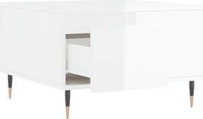 vidaXL Konferenční stolek 55x55x36,5 cm kompozitní dřevo [830750] Barva: bílá s vysokým leskem