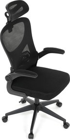 Ergonomická kancelářská židle ALEXANDRE - černá síťovina