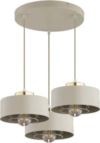 BRILAGI - Lustr na lanku SPRING 3xE27/60W/230V béžová/zlatá