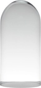 Skleněný transparentní poklop Hugo glass – 19*19*40 cm