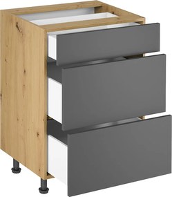 Kuchyně LANGEN šp | push open | 300 cm | SOKL v CENĚ | artisan/šedá