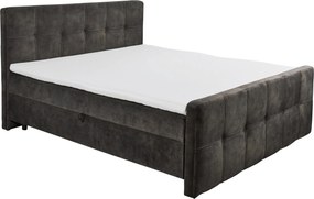 XXXLutz AMERICKÁ POSTEL, 160/200 cm, tmavě hnědá MID.YOU - Postele s úložným prostorem - 002220050101